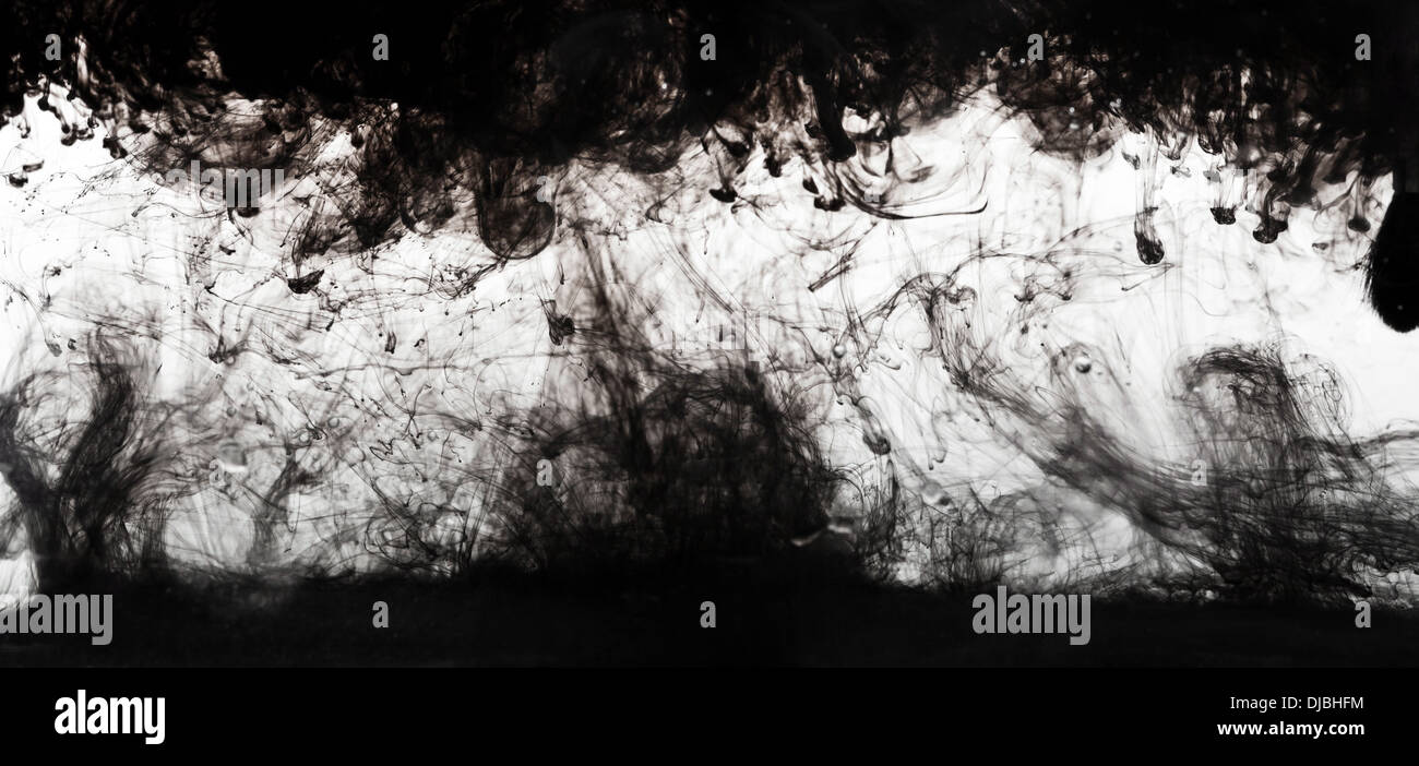 water and black ink lines Stock Photo - Alamy