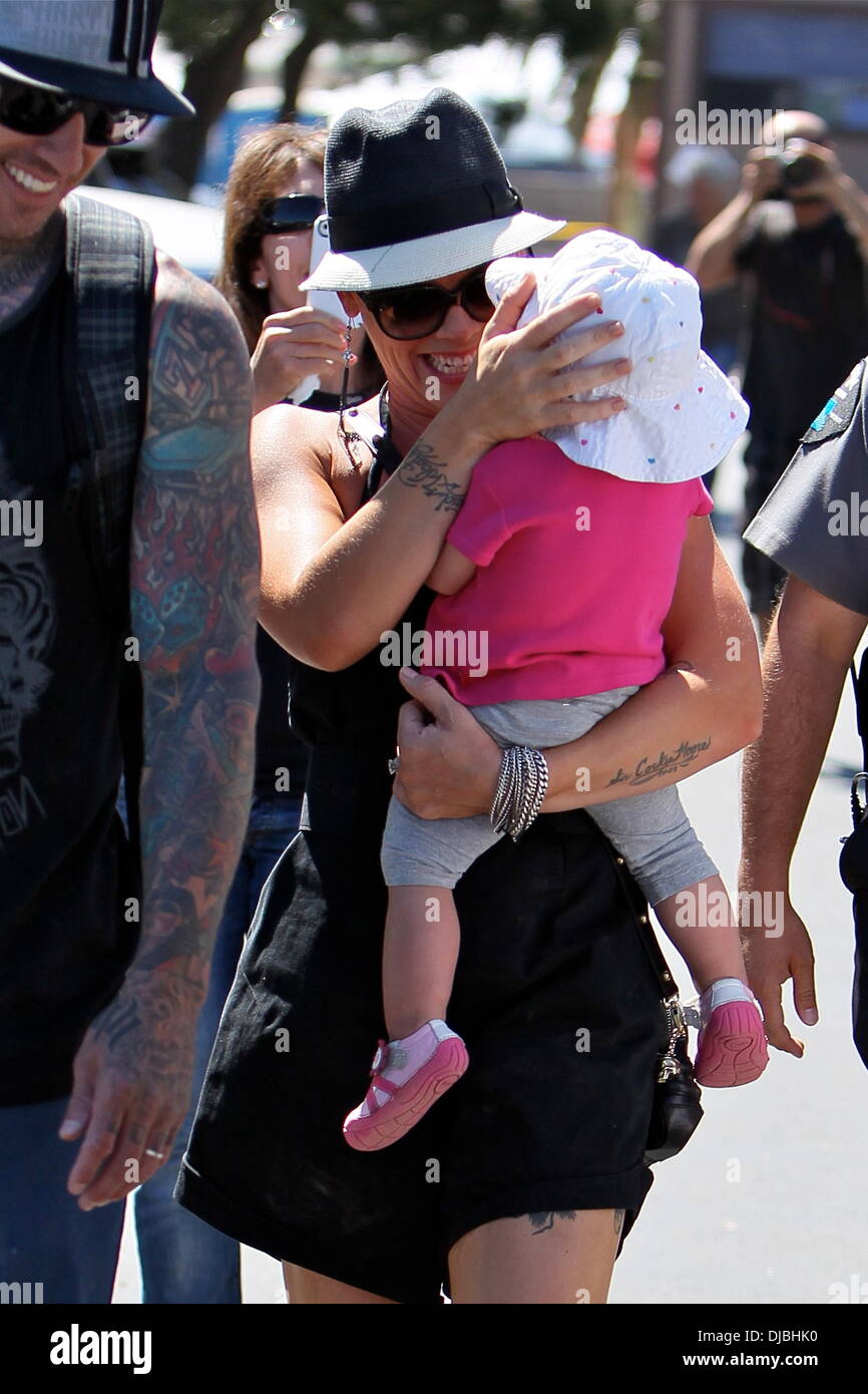 Pink aka Alecia Beth Moore, Willow Sage Hart Pink enjoys a day with her ...