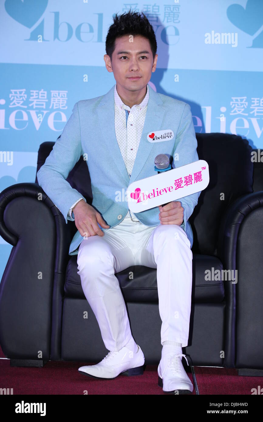 Shanghai, China. 22nd Nov, 2013. Actor Jimmy Lin attends commercial ...