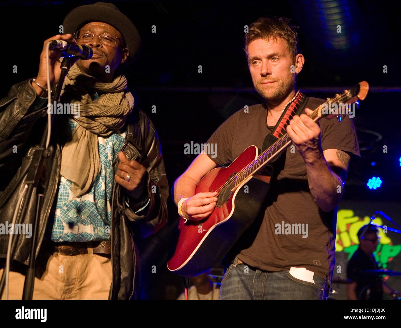 Blur singer Damon Albarn rolled into The Arches in Glasgow on the ...