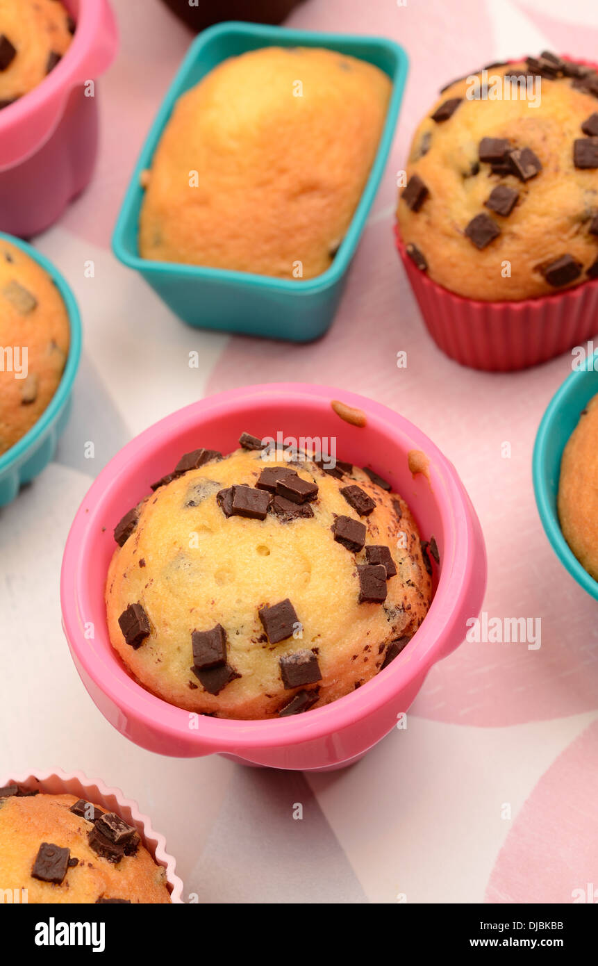 Colorful muffins in a kitchen Stock Photo - Alamy