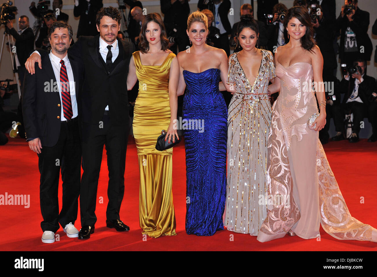 (L-R) Director Armony Korine, actor James Franco, Rachel Korine, Ashley ...