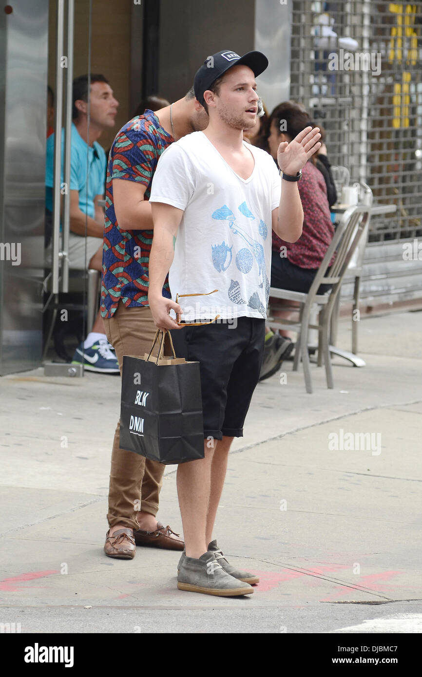 Actor Shawn Pyfrom seen with Steven Taylor shopping in SoHo New York ...