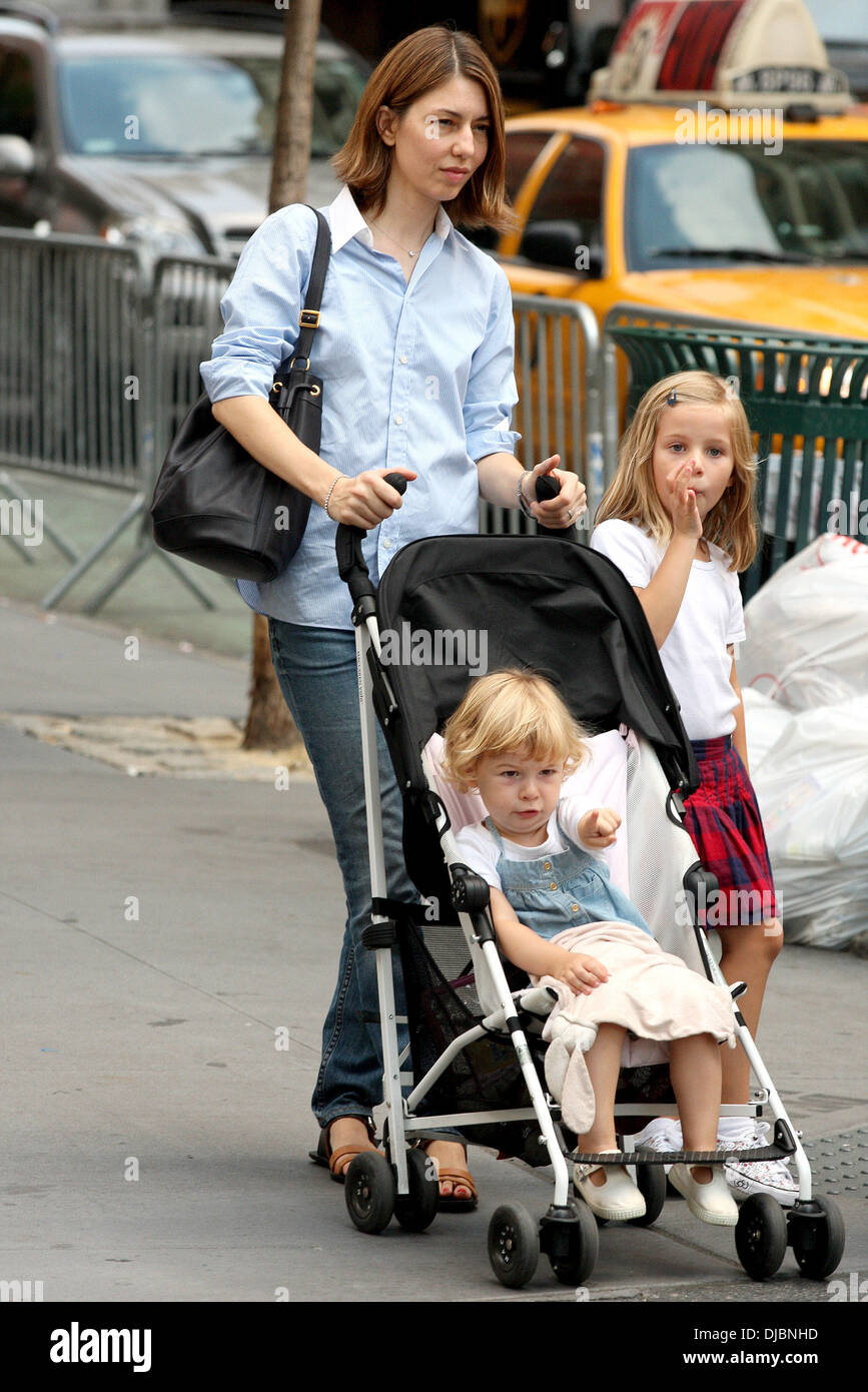 Sofia Coppola, Romy Mars and Cosima Mars Sofia Coppola walking in Soho ...