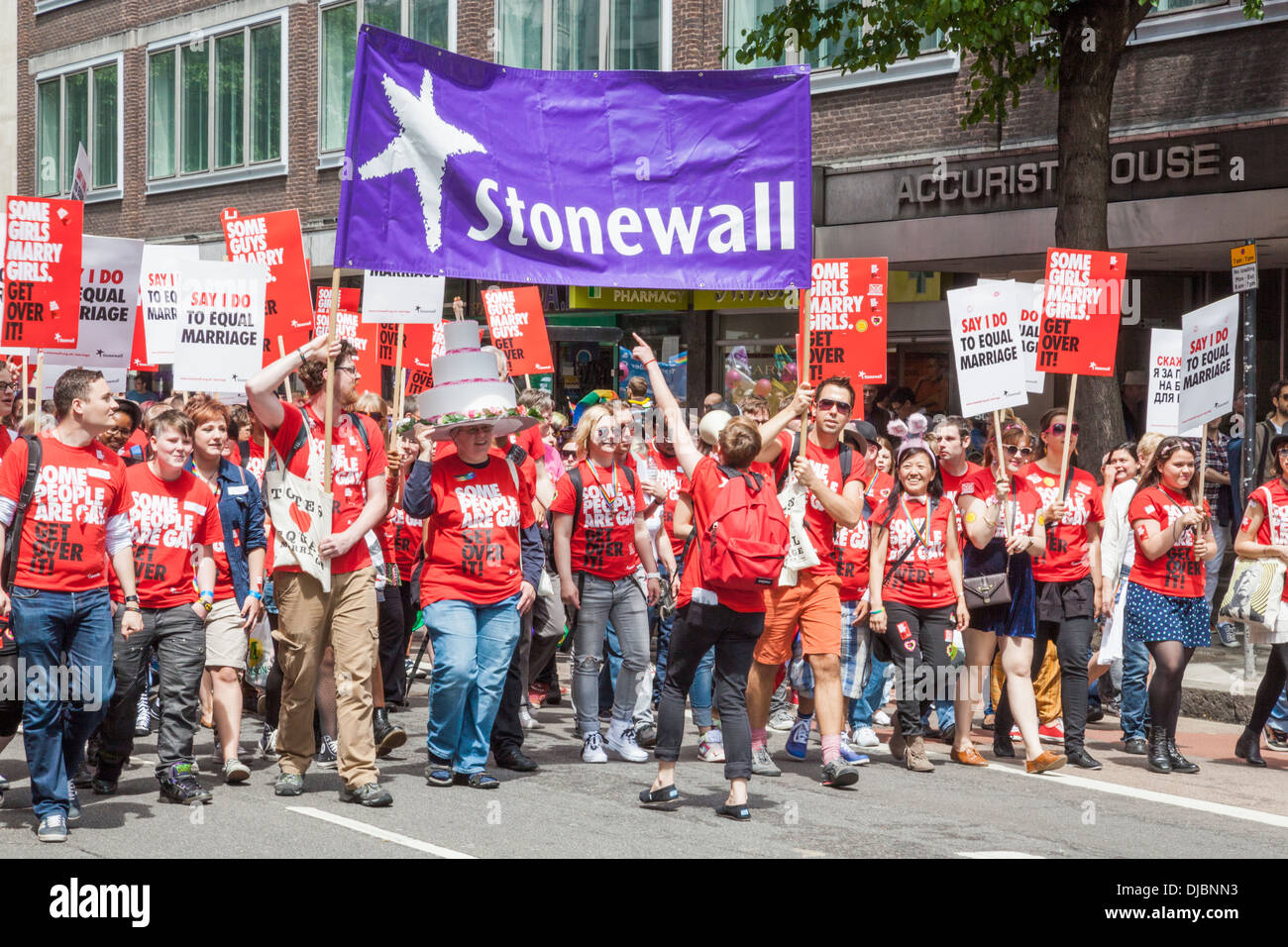 England, London, The Annual Gay Pride Parade, Participants Parading in ...