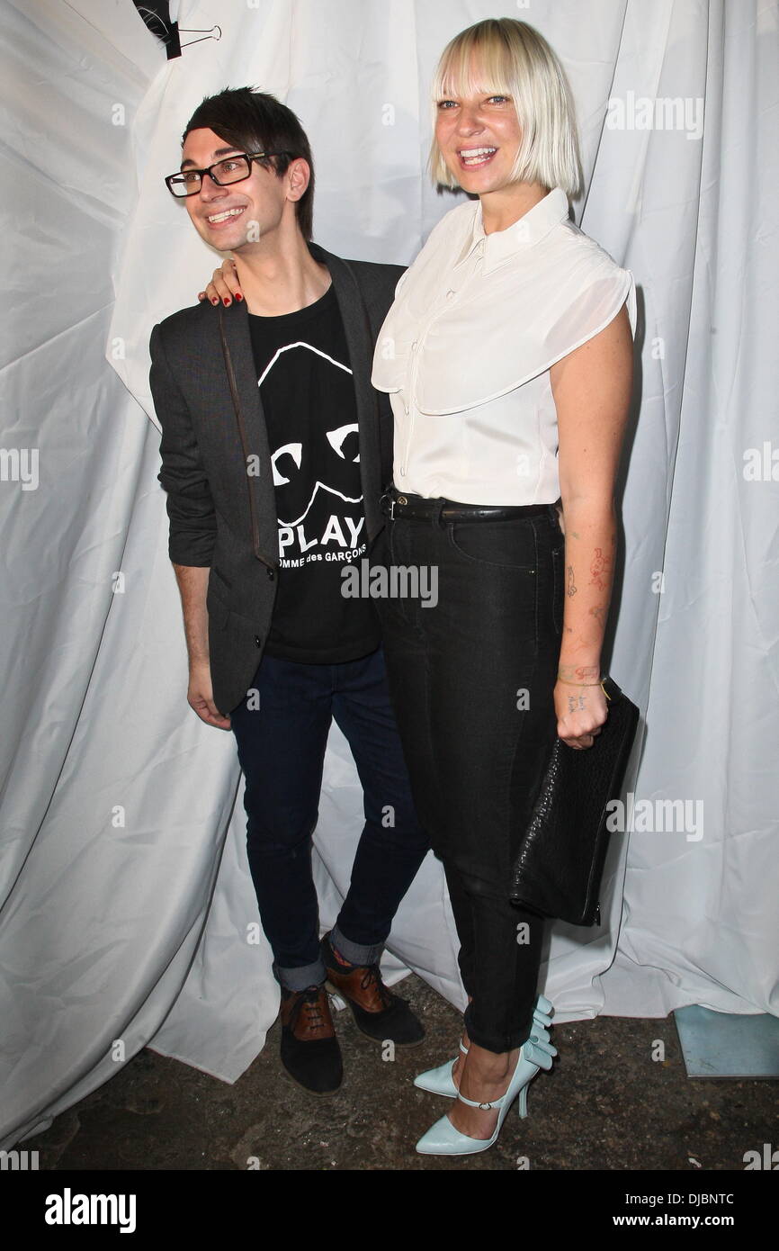Christian Siriano and Sia Furler Mercedes-Benz New York Fashion Week ...
