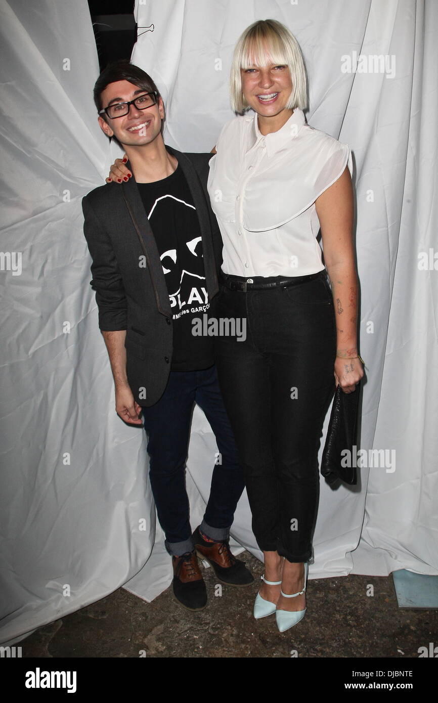 Christian Siriano and Sia Furler Mercedes-Benz New York Fashion Week ...