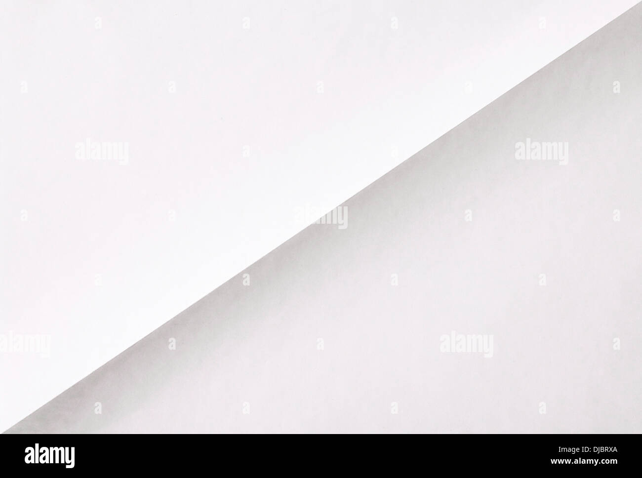 white sheet of paper folded in two, textured Stock Photo - Alamy