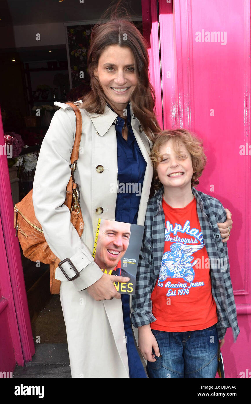 Jim Stynes' wife Samantha, son The family of the late Jim Stynes, who ...