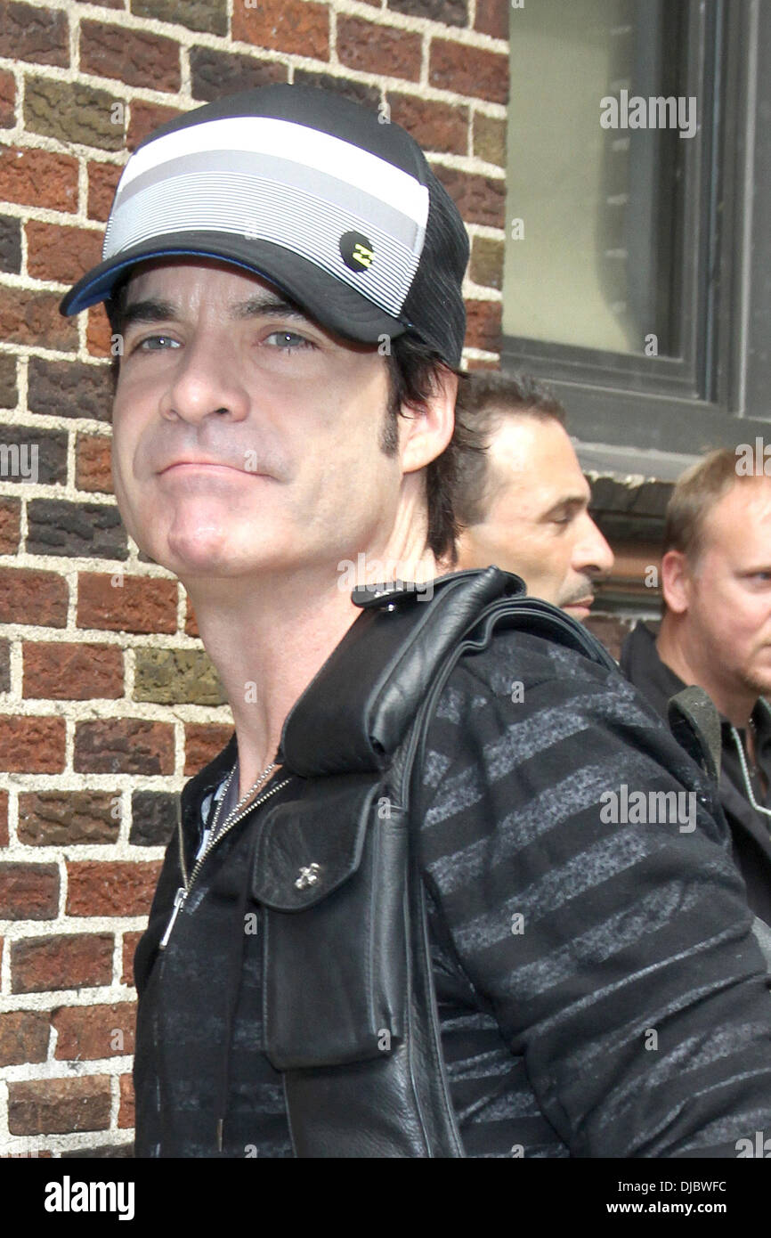 Patrick Monahan of Train Celebrities arrive for the 'Late Show with ...