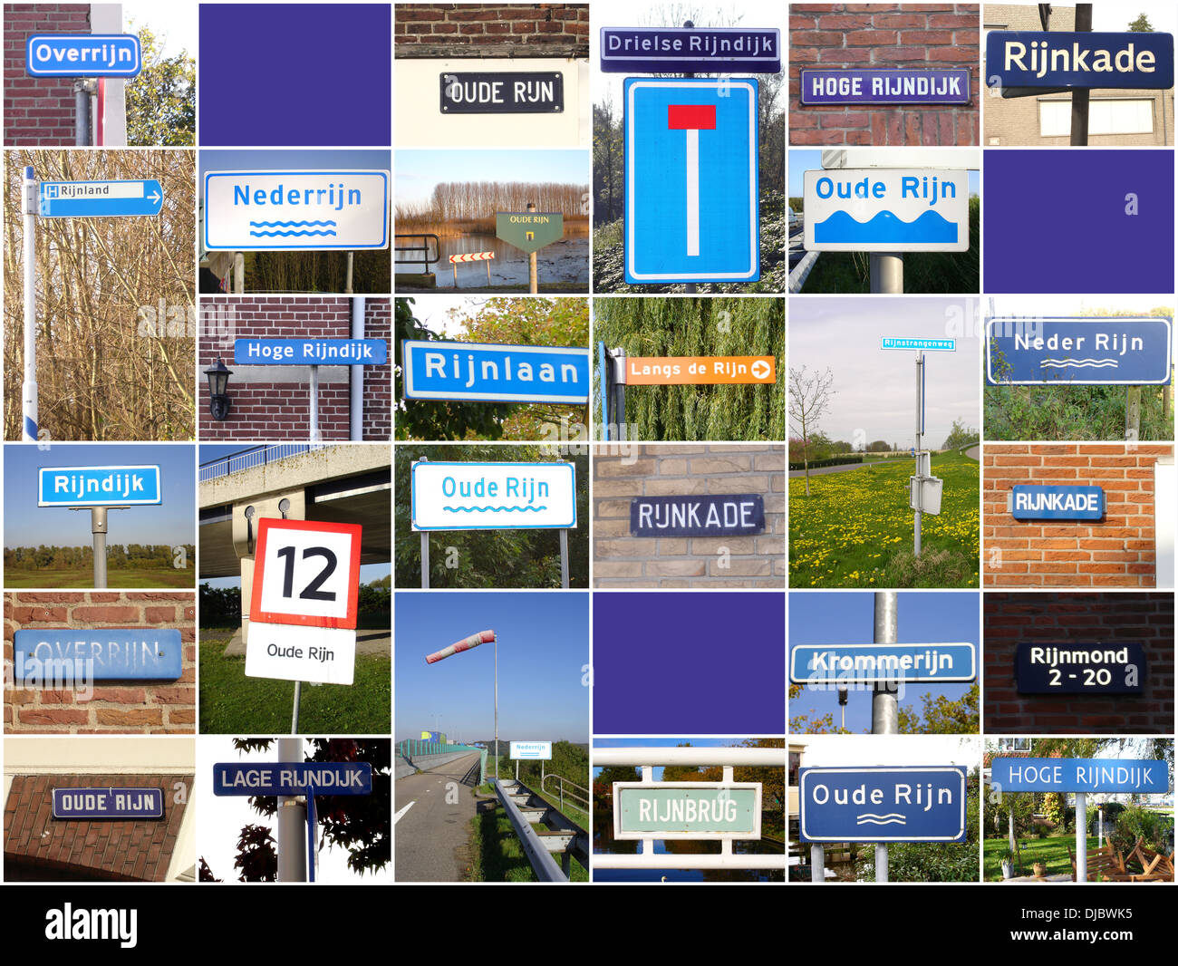 Collage of traffic signs hi-res stock photography and images - Alamy
