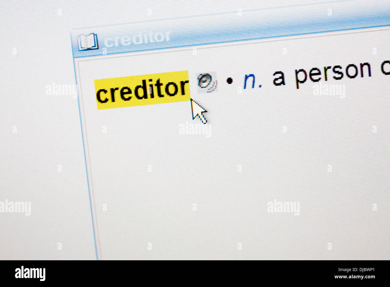 Creditor hi-res stock photography and images - Alamy