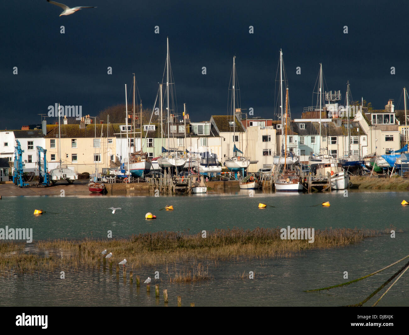 The small town of Shoreham-by-Sea Stock Photo - Alamy