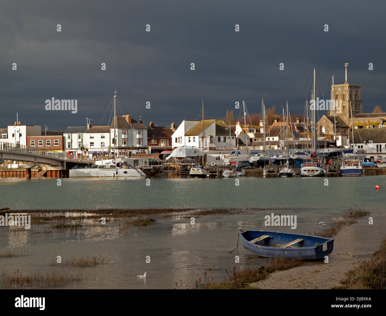 The small town of Shoreham-by-Sea Stock Photo - Alamy