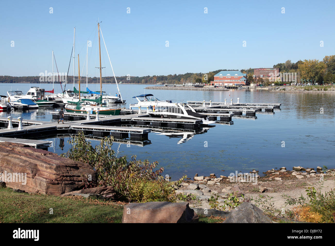 Boats at marina, Burlington, VT, USA Stock Photo - Alamy