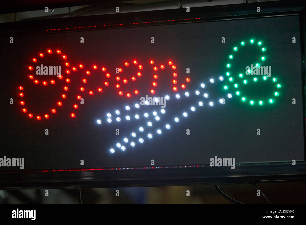 this Animated Motion Sign is a neon open sign with scissors also in ...