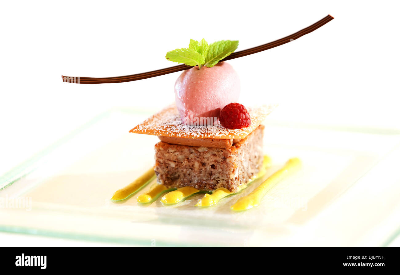 Gorgeous desert of mille feuille Stock Photo - Alamy