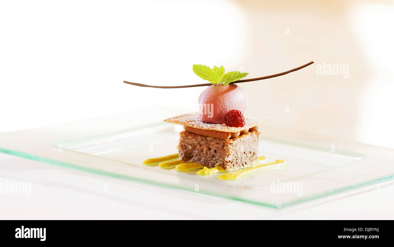 Gorgeous desert of mille feuille Stock Photo - Alamy