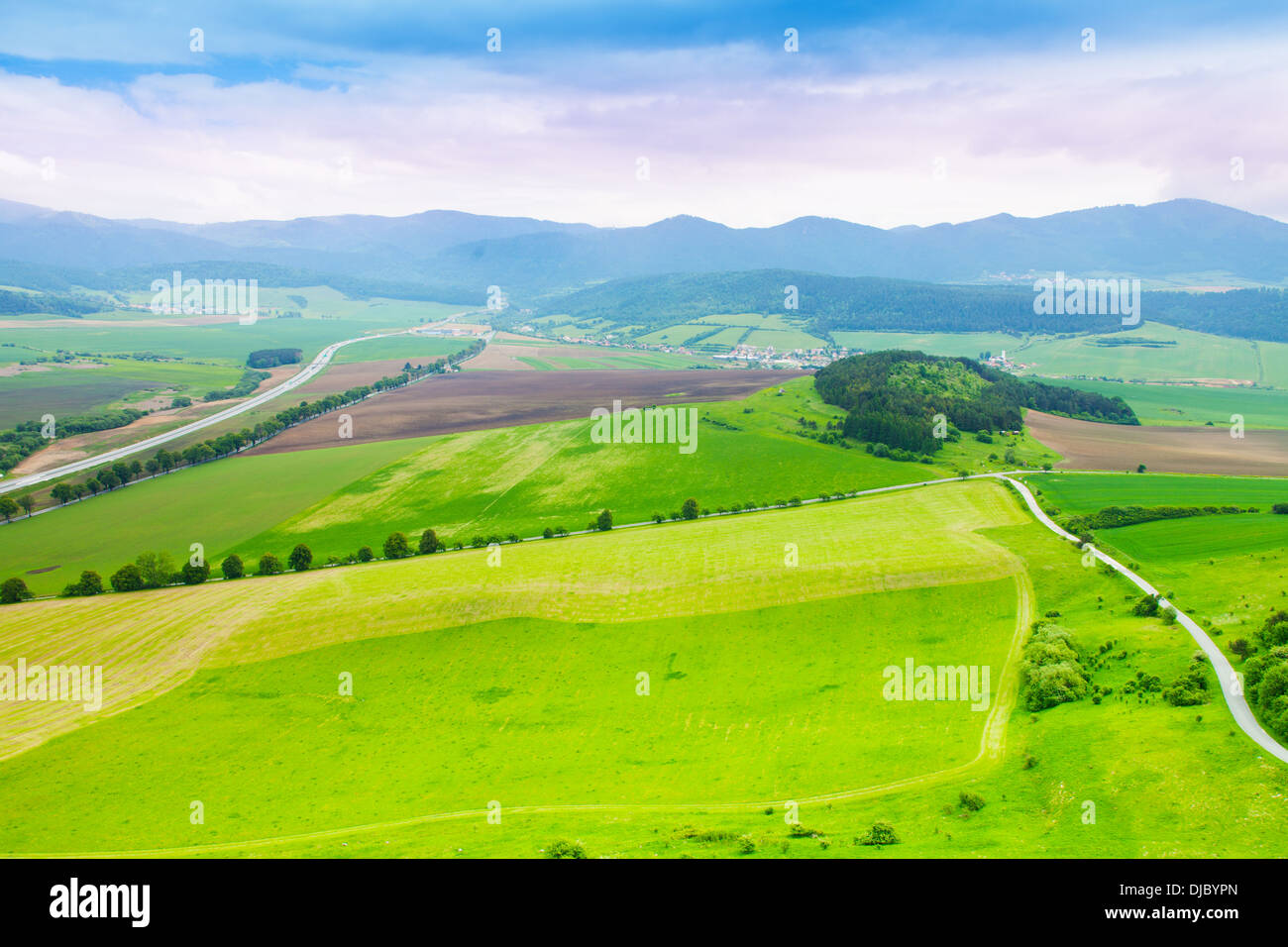 Different fields in spring hi-res stock photography and images - Alamy