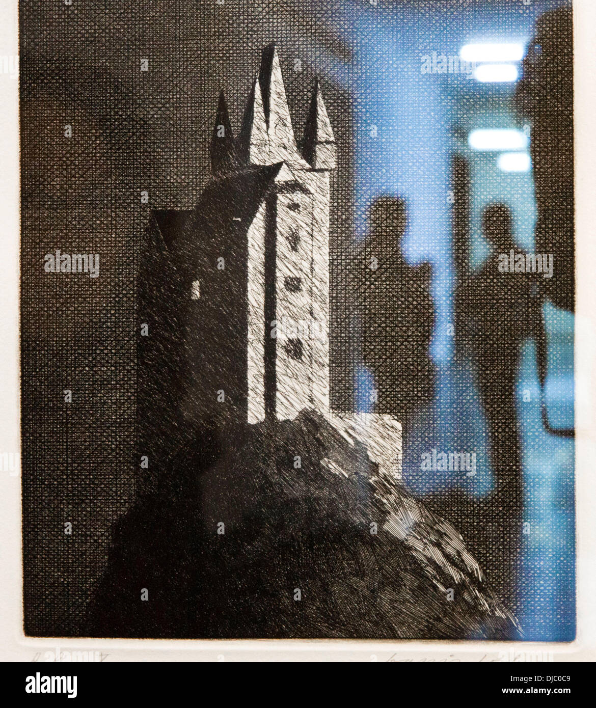 Visitors of the exhibition 'David Hockney - Six Fairy Tales from the ...