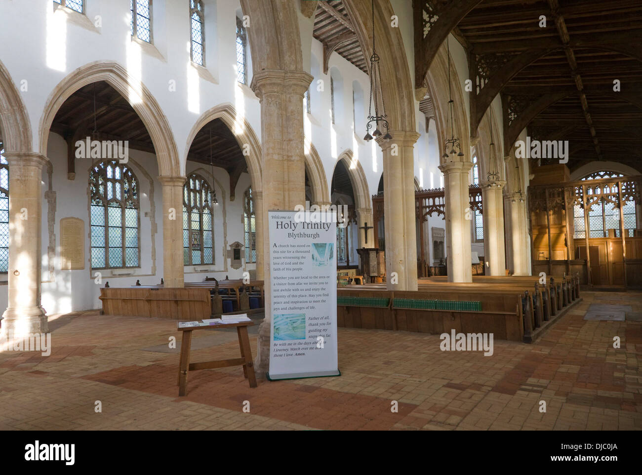 Interior Holy Trinity church Blythburgh Suffolk England Stock Photo - Alamy