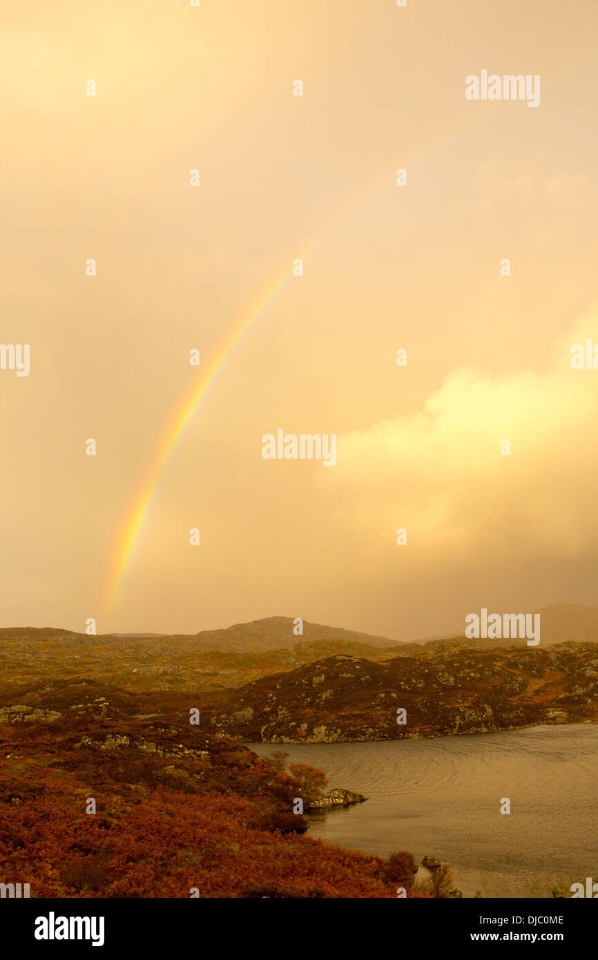 Rain scotland sun rainbow hi-res stock photography and images - Alamy