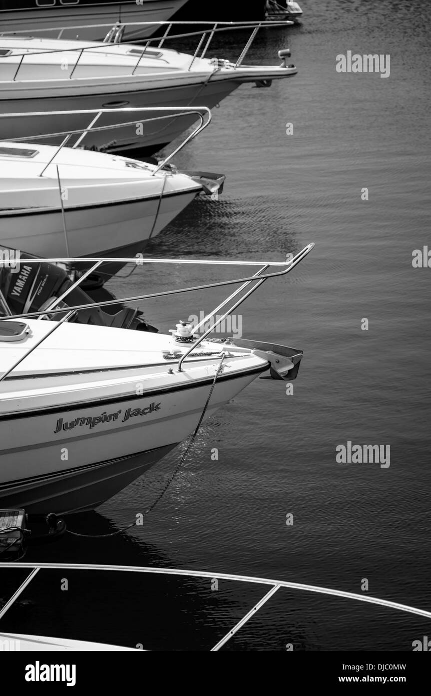 Sail boats motor sea Black and White Stock Photos & Images - Alamy