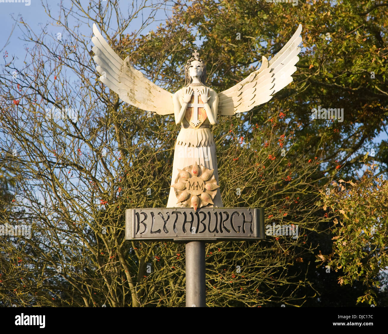 Village sign angel hi-res stock photography and images - Alamy