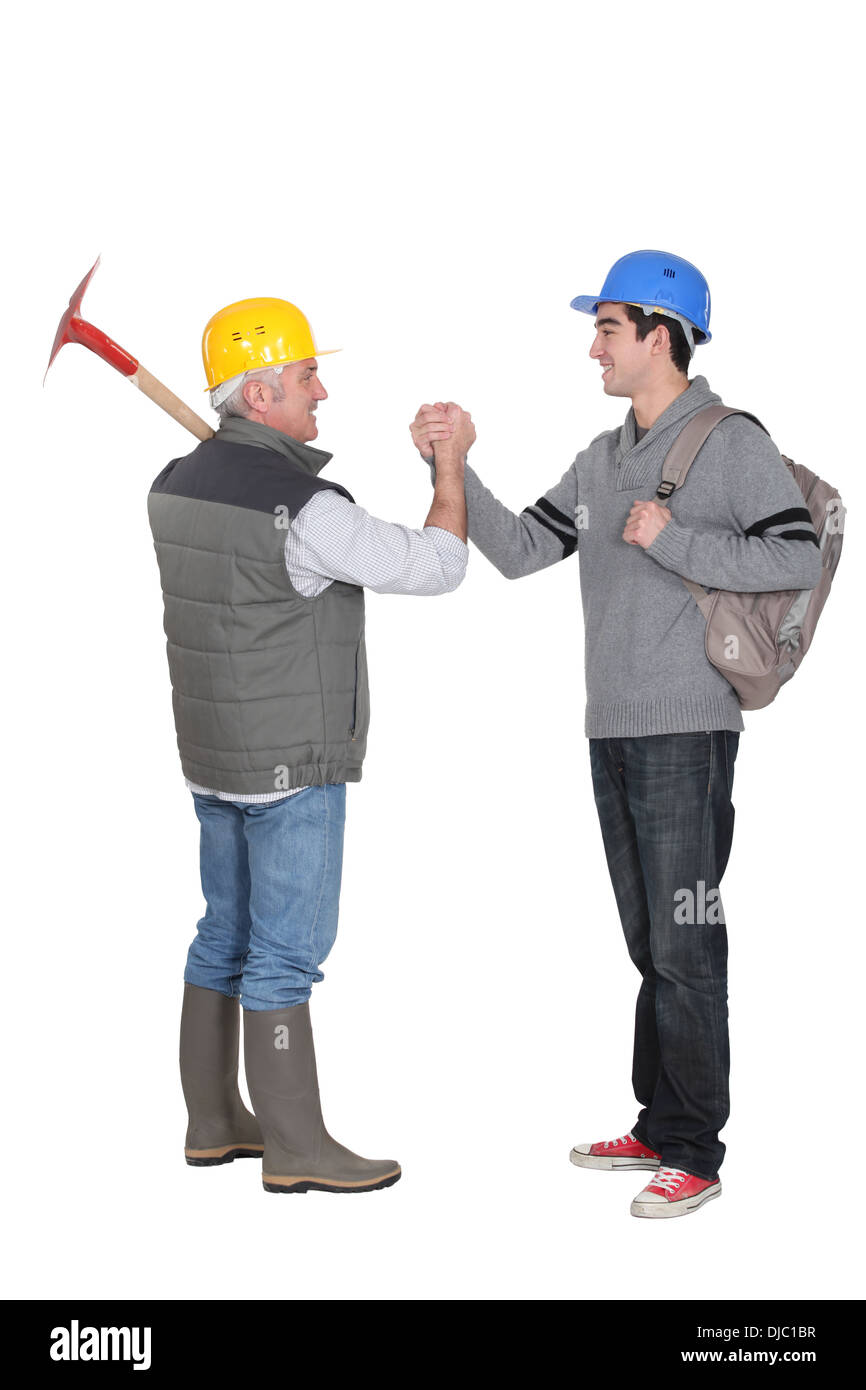 Construction worker college student Cut Out Stock Images & Pictures - Alamy