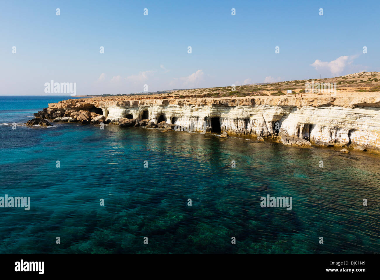 Sea caves at Cape Greco, Cyprus Stock Photo - Alamy