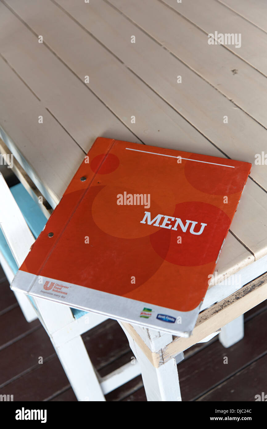 Plastic menus hi-res stock photography and images - Alamy