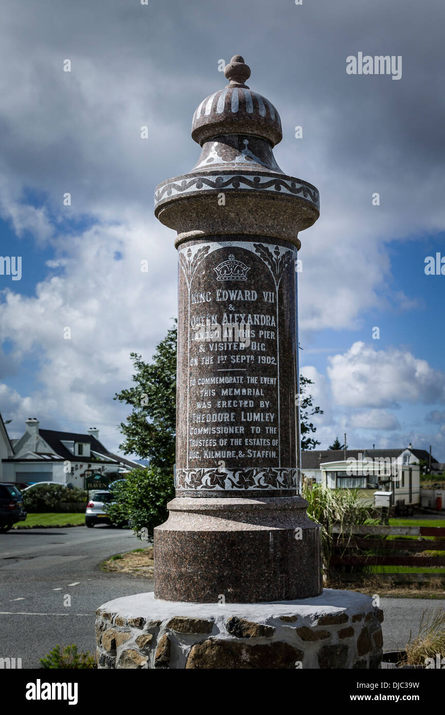 Monument commemorating visit by King Edward VII and Queen Alexandra's ...