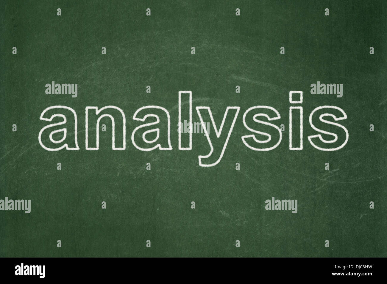Advertising concept: Analysis on chalkboard background Stock Photo - Alamy