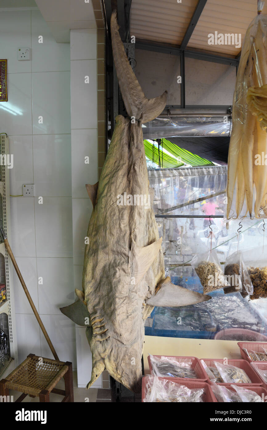 Hong kong tai o lantau island fishing village dried fish hi-res stock ...