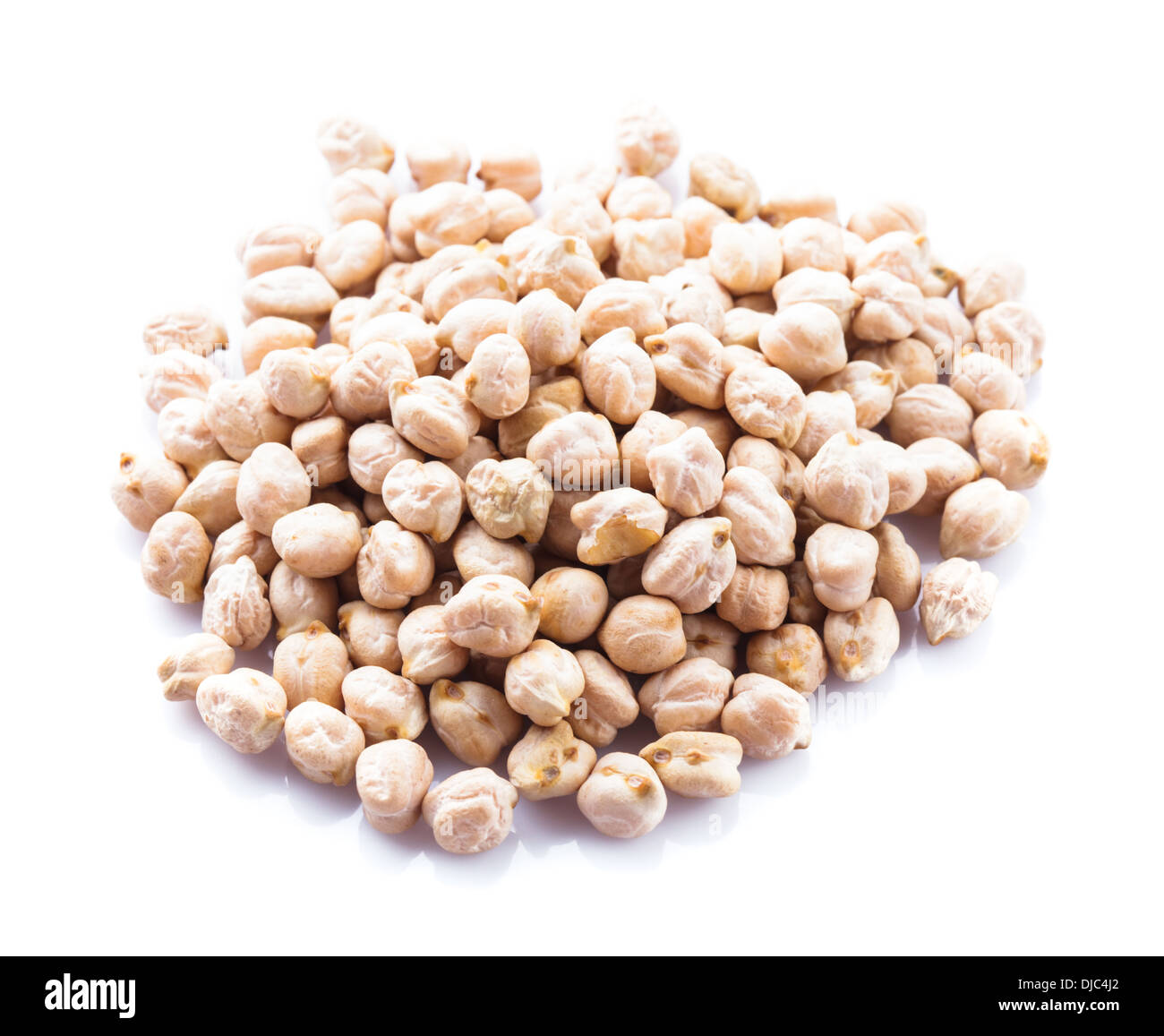 chick-pea heap isolated on the white background Stock Photo - Alamy
