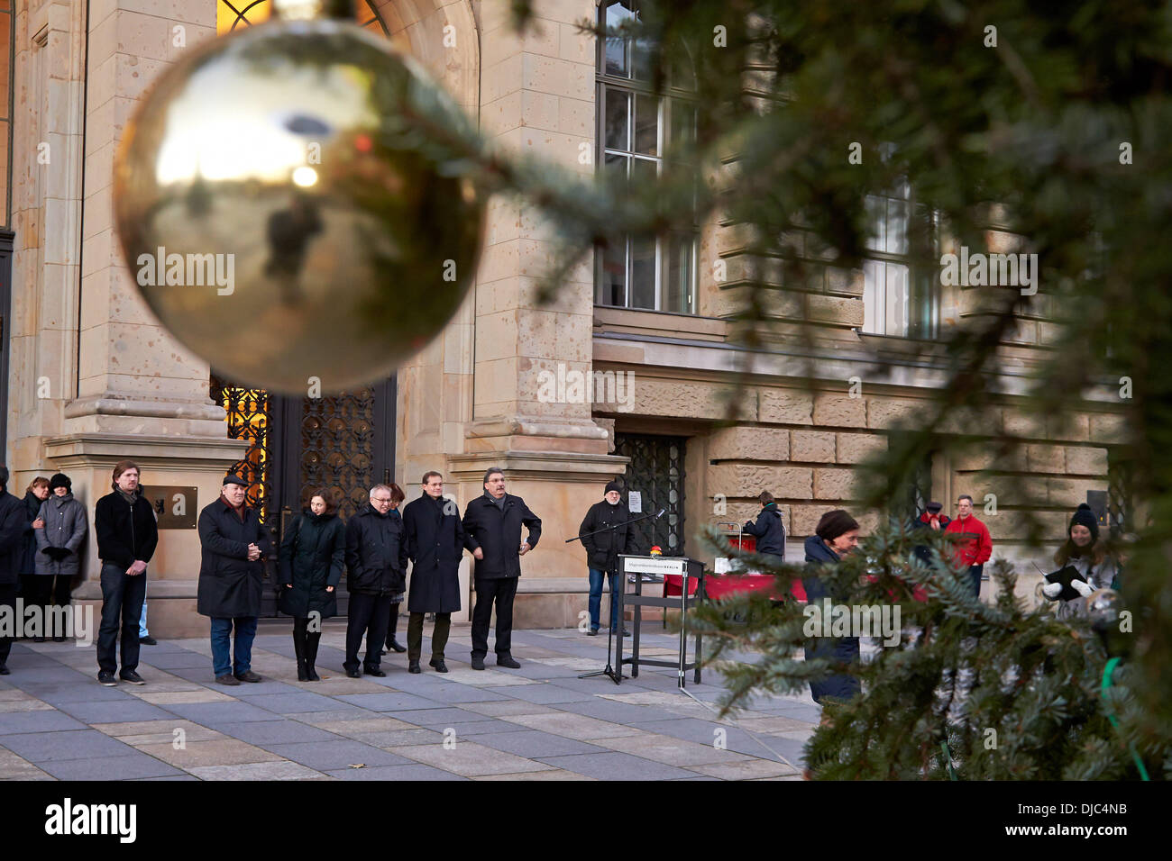 Berlin, Germany. 26th Nov, 2013. A stately 60 year old and 14 meters ...