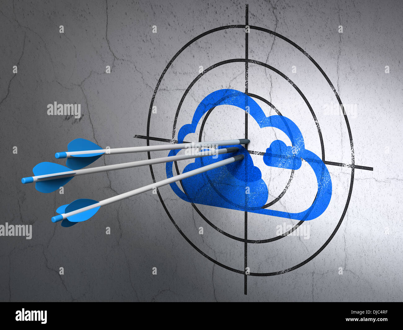 Cloud computing icon target hi-res stock photography and images - Alamy