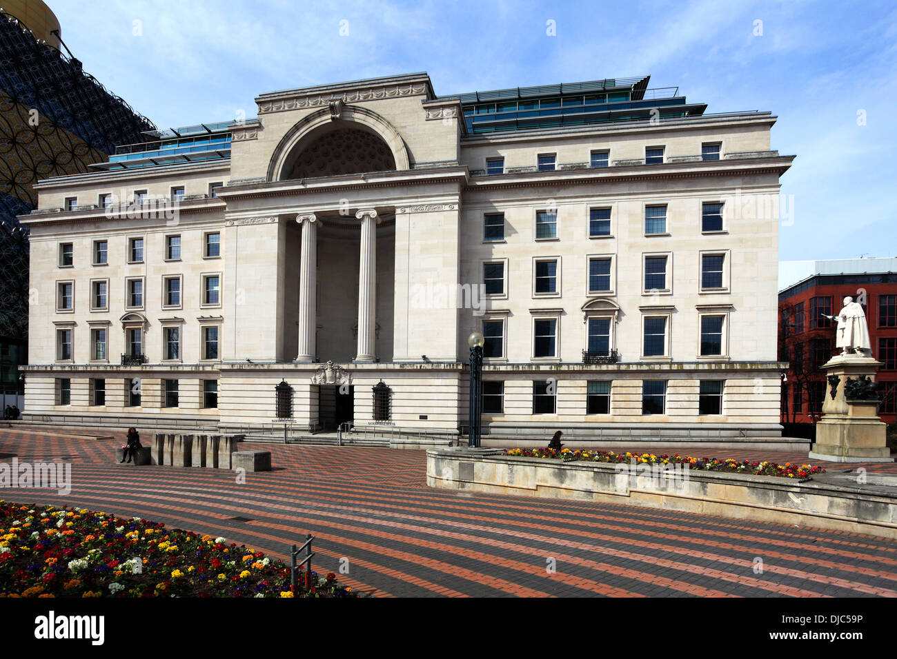 Exterior of Baskerville House, Centenary Square, Birmingham City, West Midlands, England, UK ...