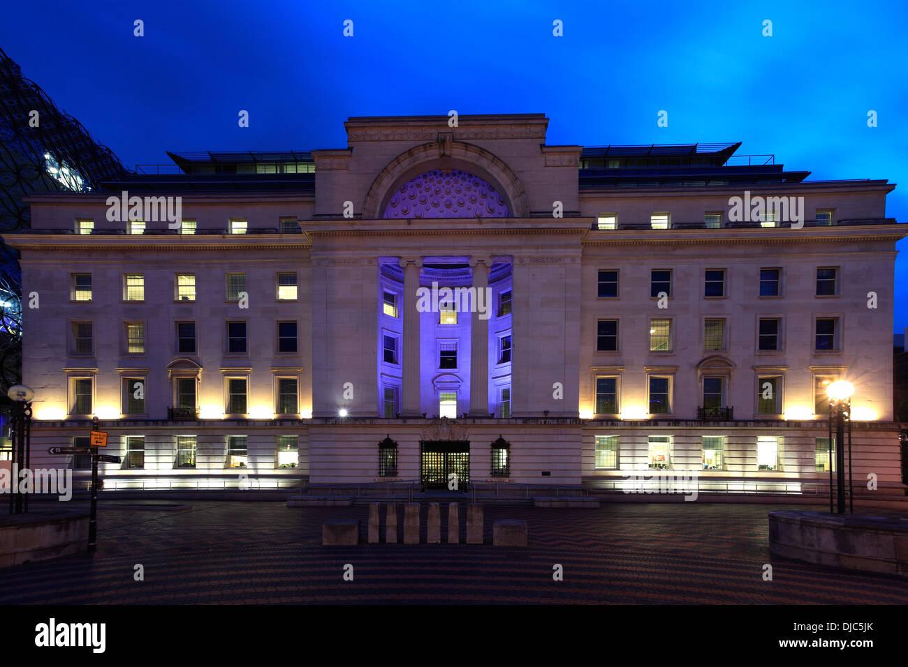 Exterior of Baskerville House, Centenary Square, Birmingham City, West Midlands, England, UK ...