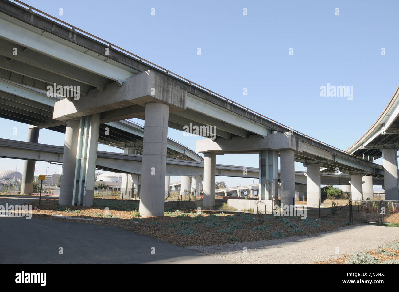Freeway Overpasses and Interchanges Above New San Francisco - Oakland ...