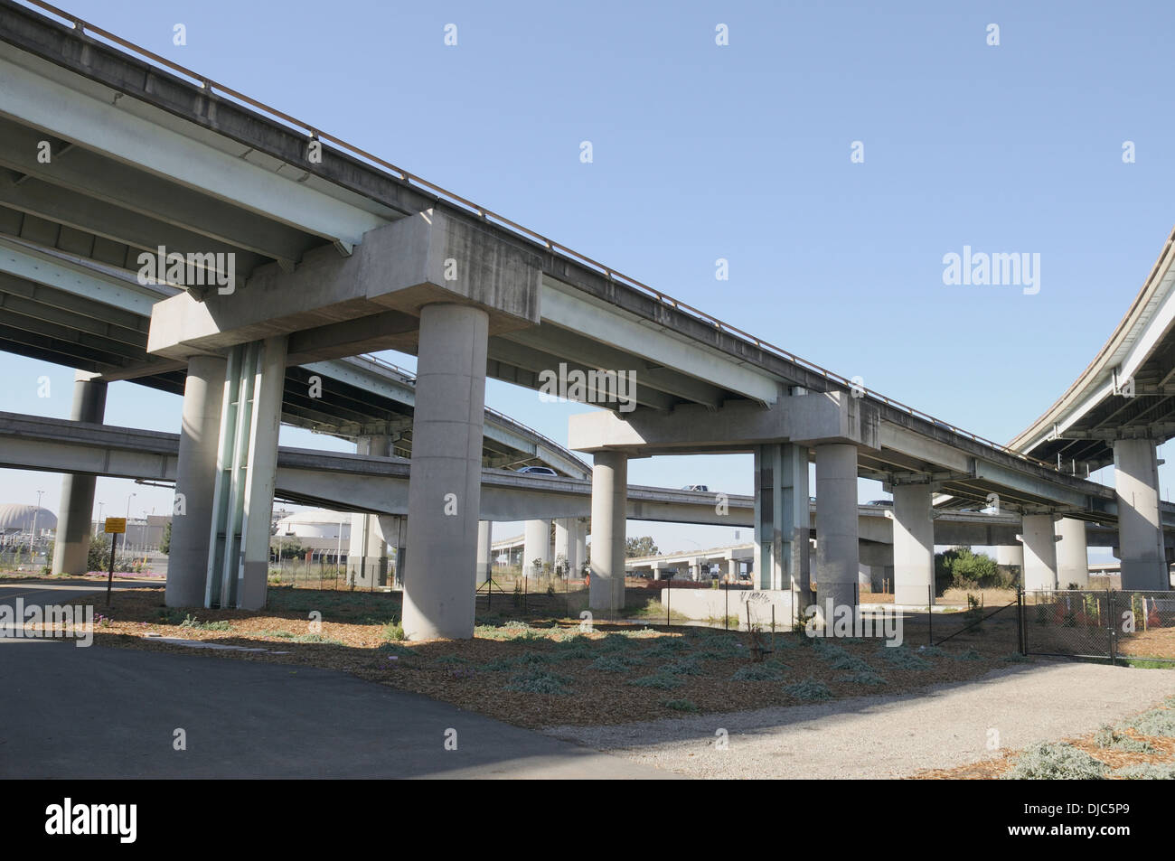 Freeway Overpasses and Interchanges Above New San Francisco - Oakland ...