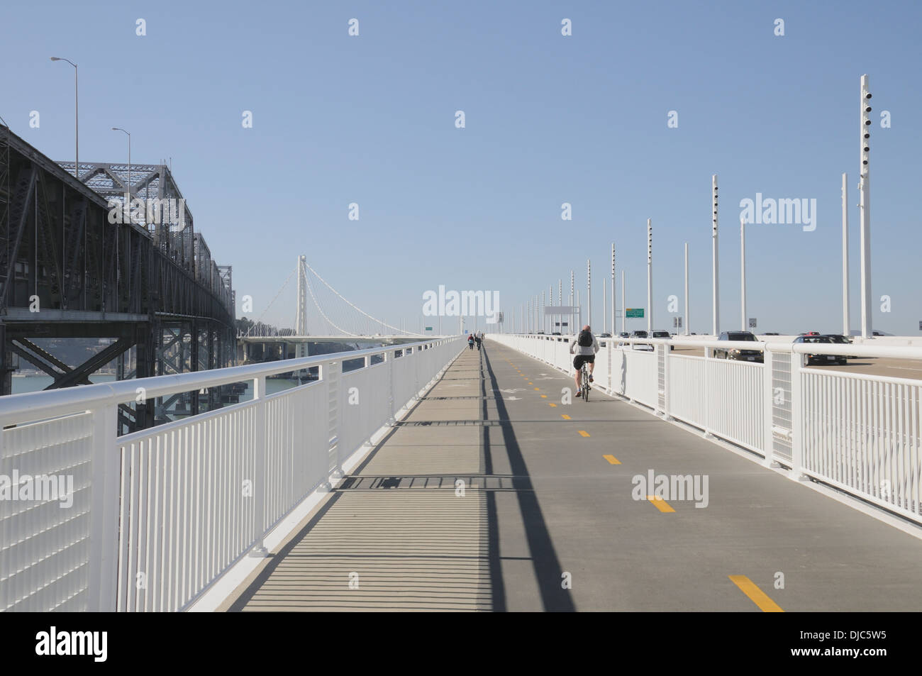 Pedestrian Pathway and Bicycle Path on New San Francisco - Oakland Bay ...