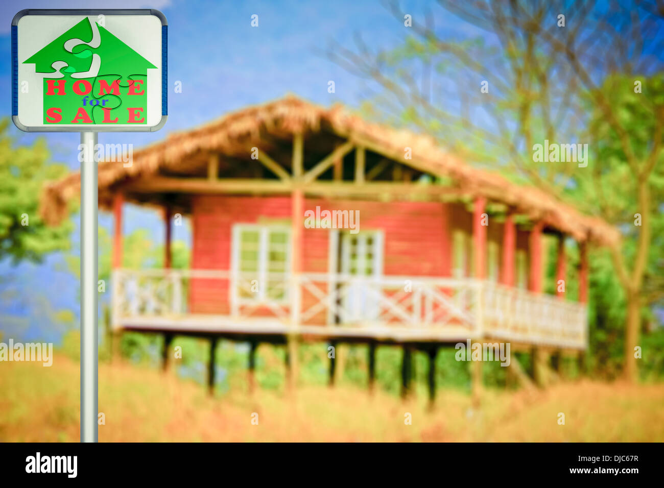 Home For Sale Signboard, Concept Stock Photo - Alamy