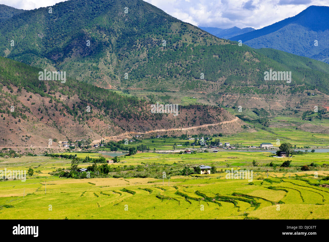 Bhutan snow covered hills hi-res stock photography and images - Alamy