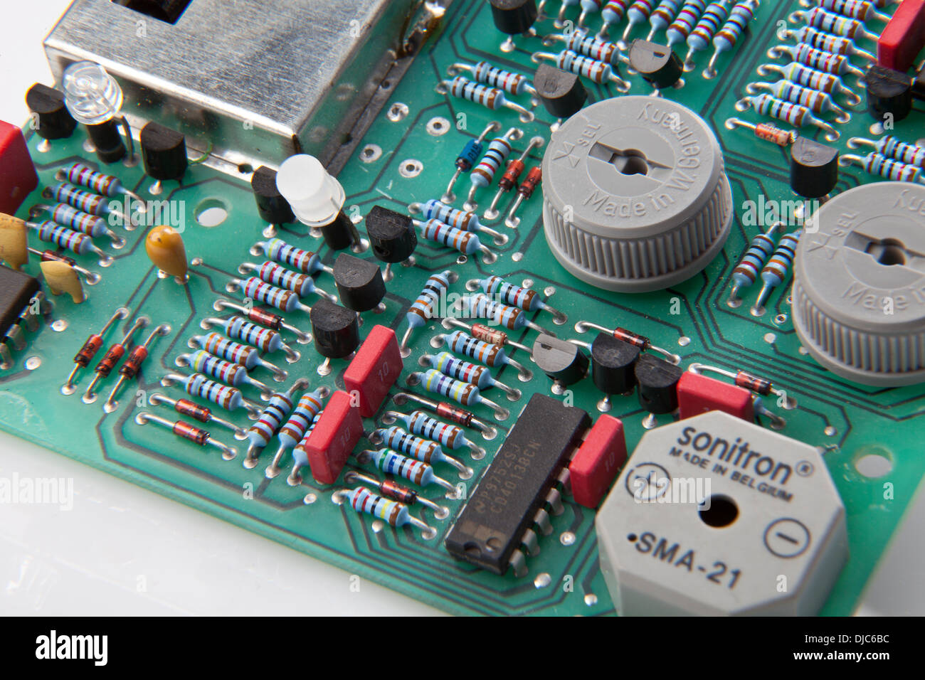 Detail shot of Printed Circuit Board Stock Photo - Alamy