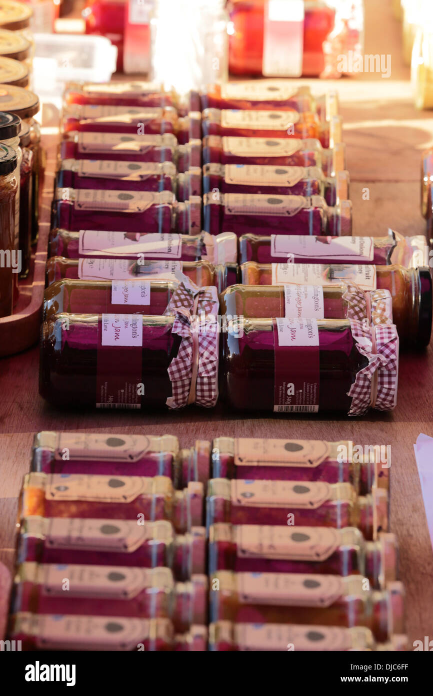 Jam jars display market hi-res stock photography and images - Alamy