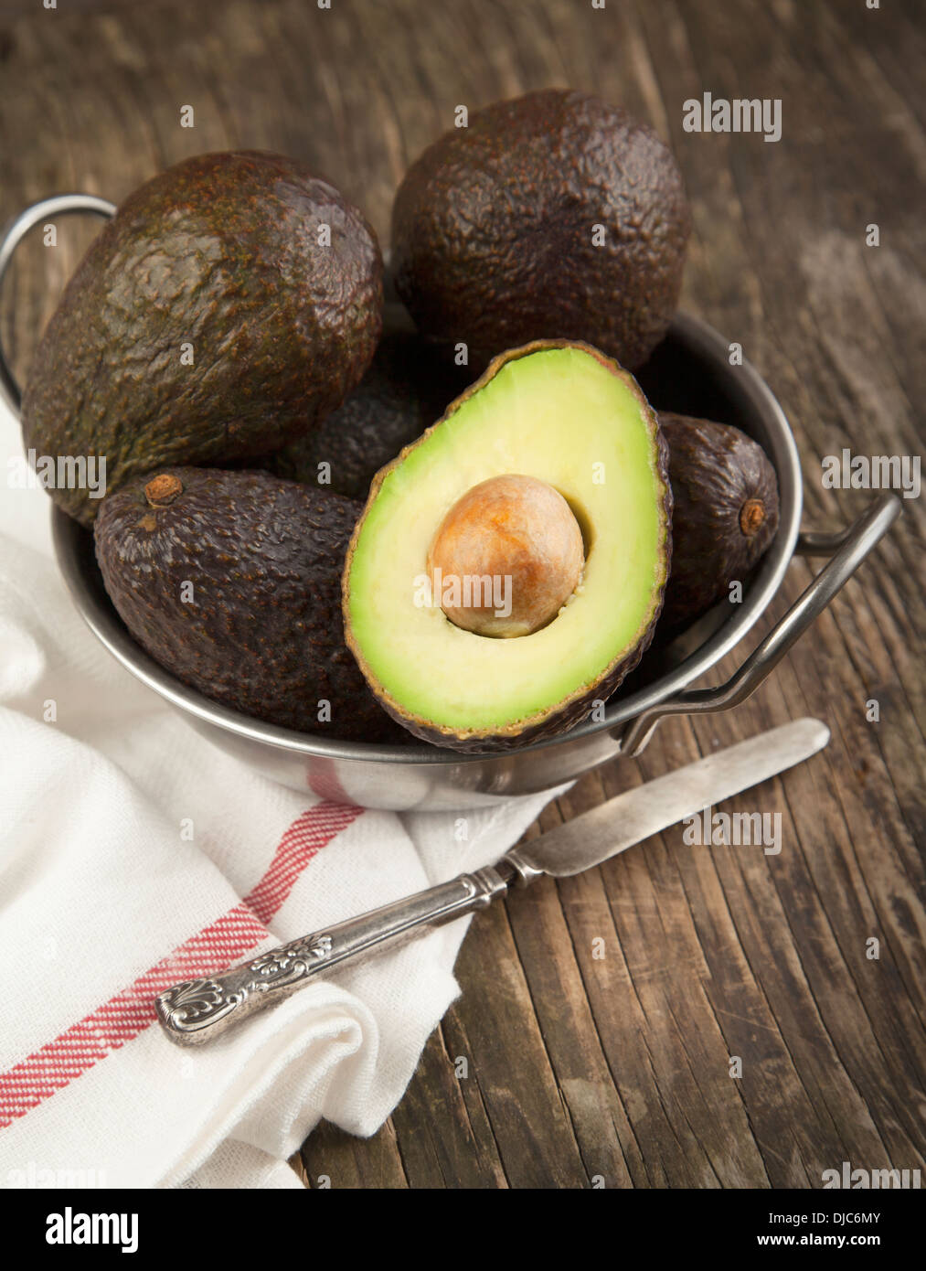 Fresh avocado half nature hi-res stock photography and images - Alamy