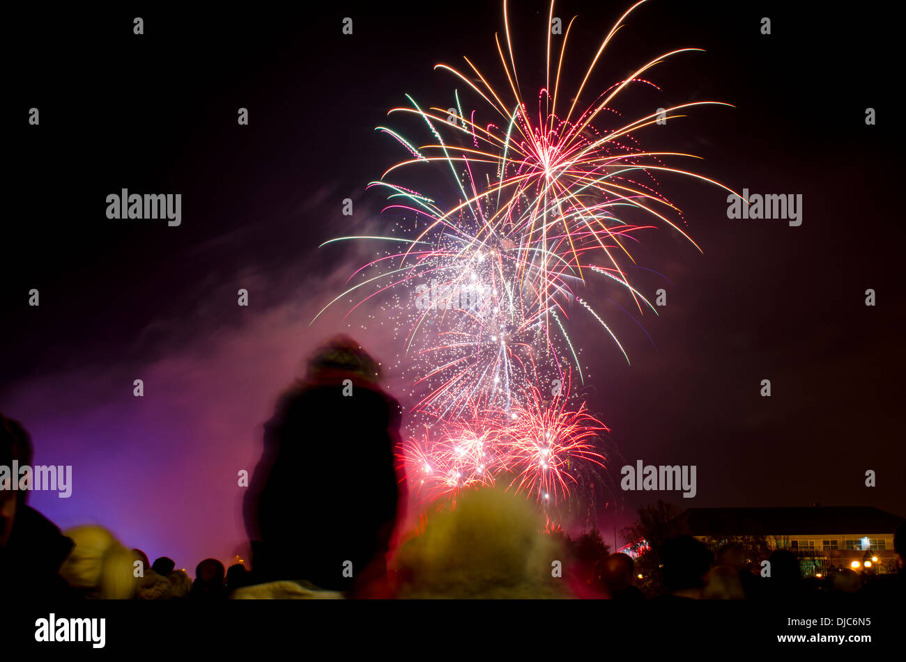 Smoky fireworks hi-res stock photography and images - Alamy