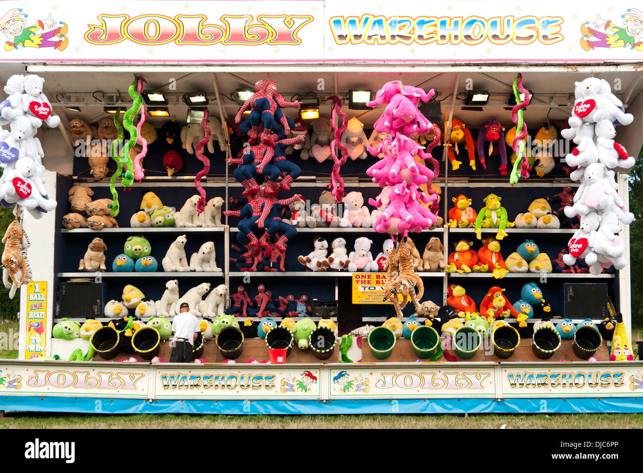 Fairground attractions at the Bristol Balloon Fiesta in Bristol ...