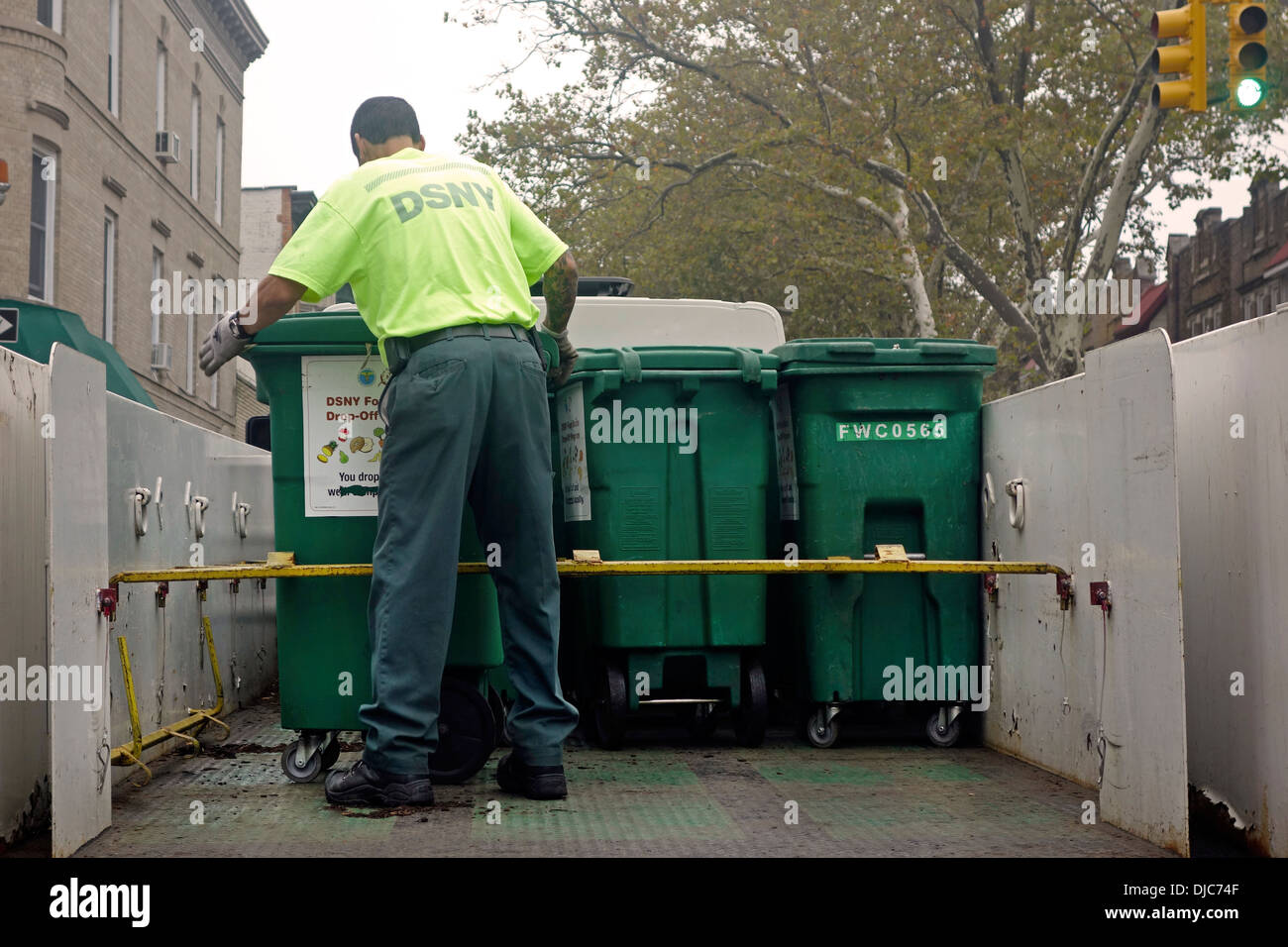 compost recycling in Brooklyn New York Stock Photo - Alamy
